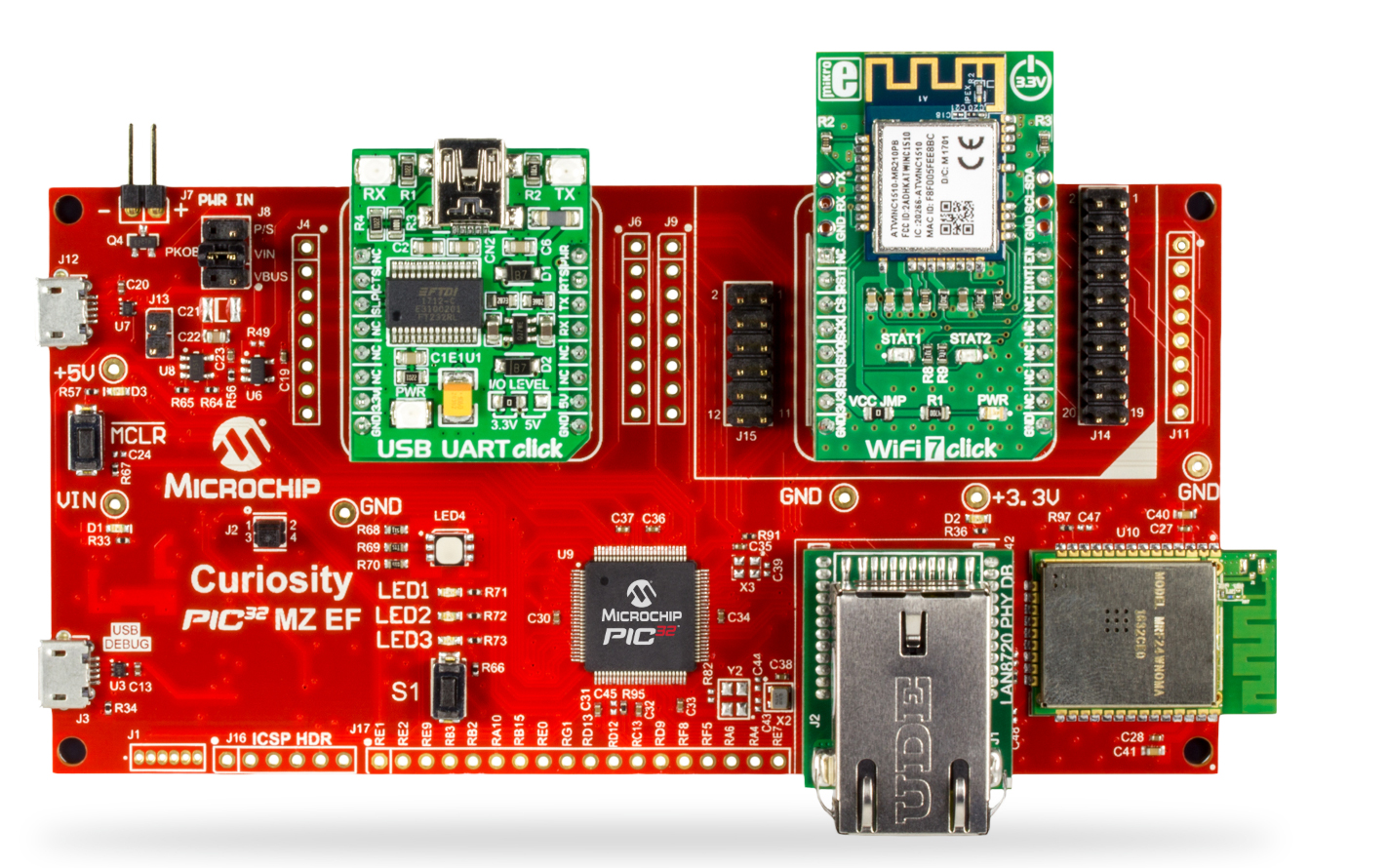 PIC32MZ EF Curiosity IoT Dev Kit - Microchip | DigiKey